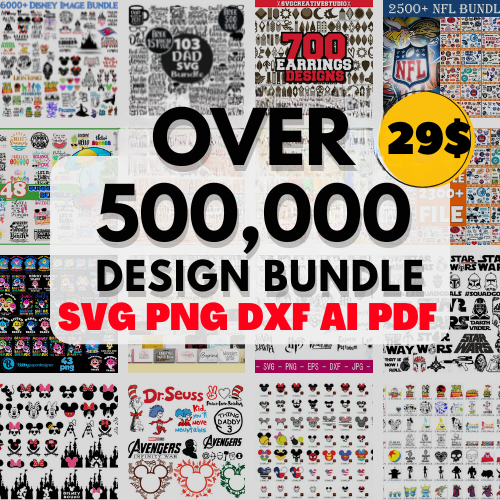Ultimate SVG Collection – 500,000+ Cricut SVG Files + EXCLUSIVE Bonuse ...